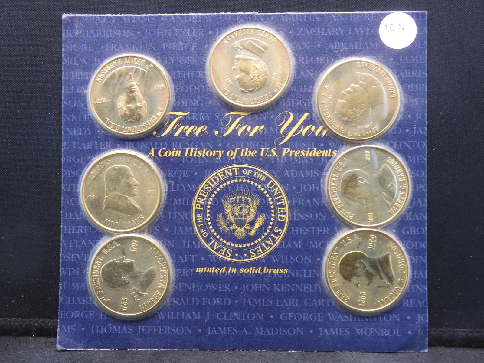 A Coin History Of U.s. Presidents Coin Collection. Auction