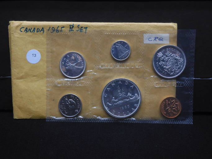 1965 Canada Proof Like Set. Four 80% Silver Coins.