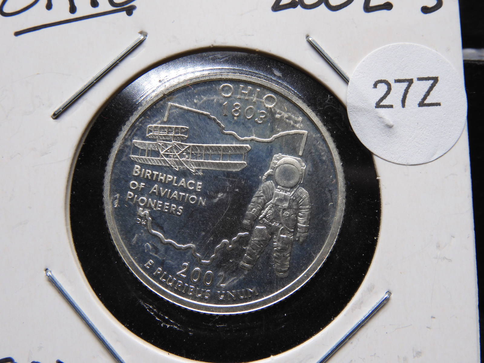 2002-s 90% Silver Ohio State Quarter Auction