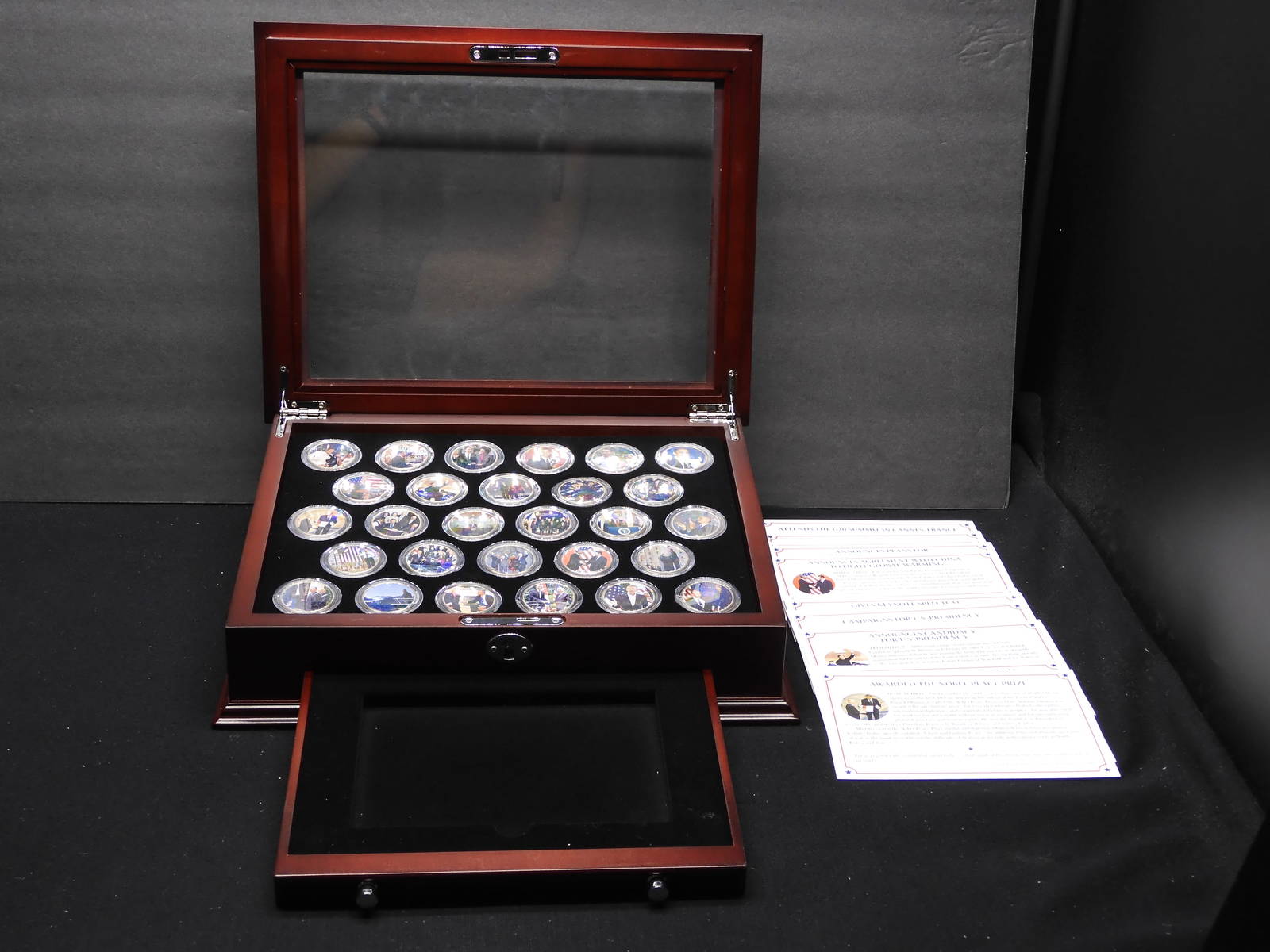 The President Barack Obama Coin Collection In Wooden Case - All ...