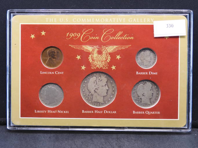 The U.s. Commemorative Gallery 1909 Coin Collection 5 Coins