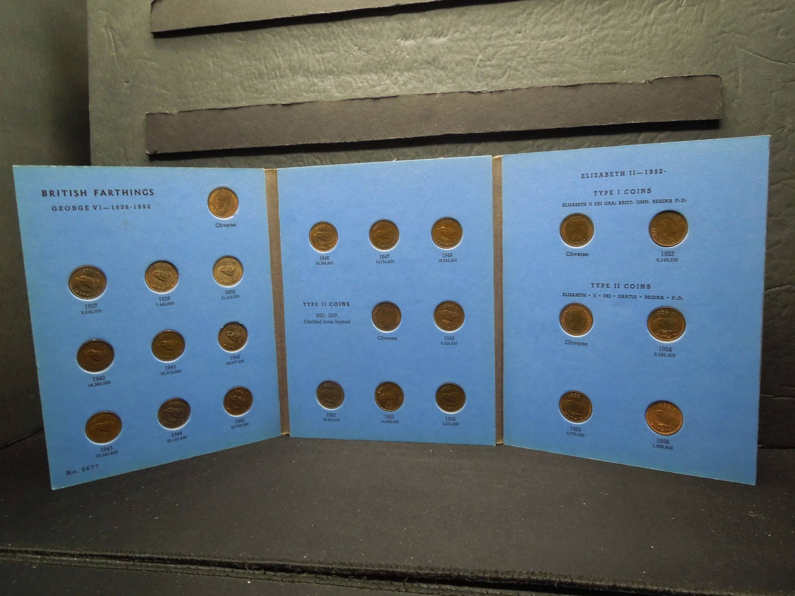 1937-1956 Great Britain Farthings Complete Set. 24 Coins Total. Nice ...