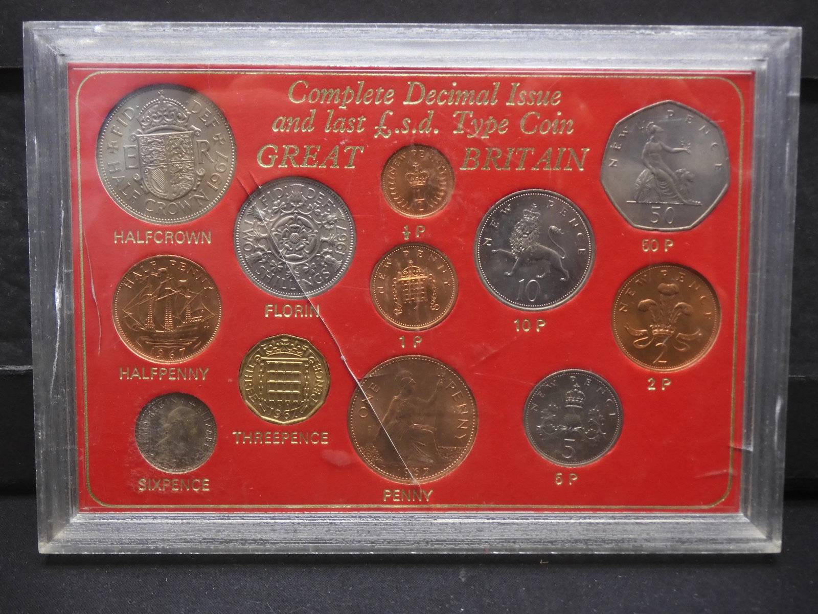 Complete Decimal Issue Great Britain Coin Set