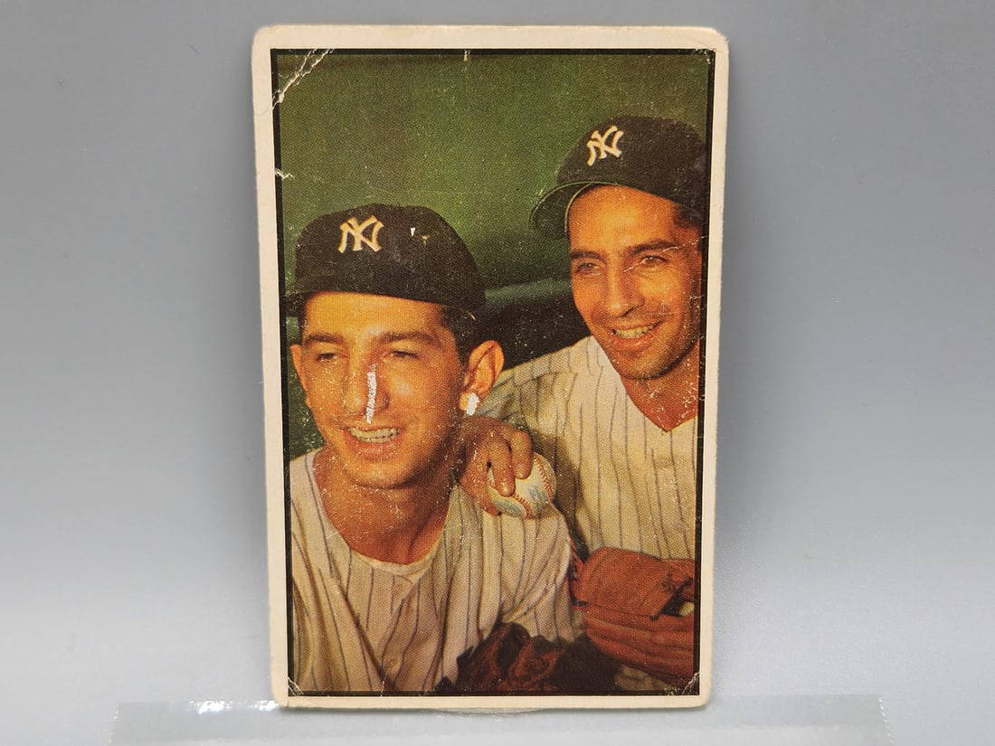 1953 Bowman Color Billy Martin/phil Rizzuto #93 Hof Auction