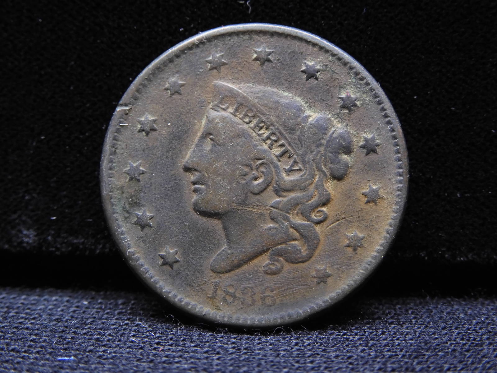 1836 Coronet Head Large Cent Auction