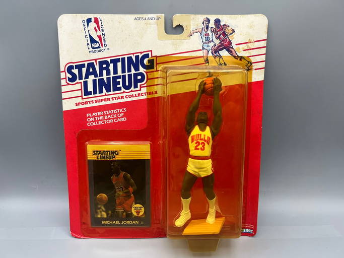 1988 Kenner Starting Lineup Michael Jordan W/ Card 1st Jordan Starting ...