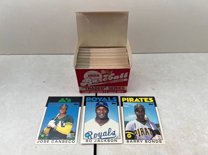 1986 Topps Traded Baseball Complete Set Barry Bonds Rc, Bo Jackson Rc ...