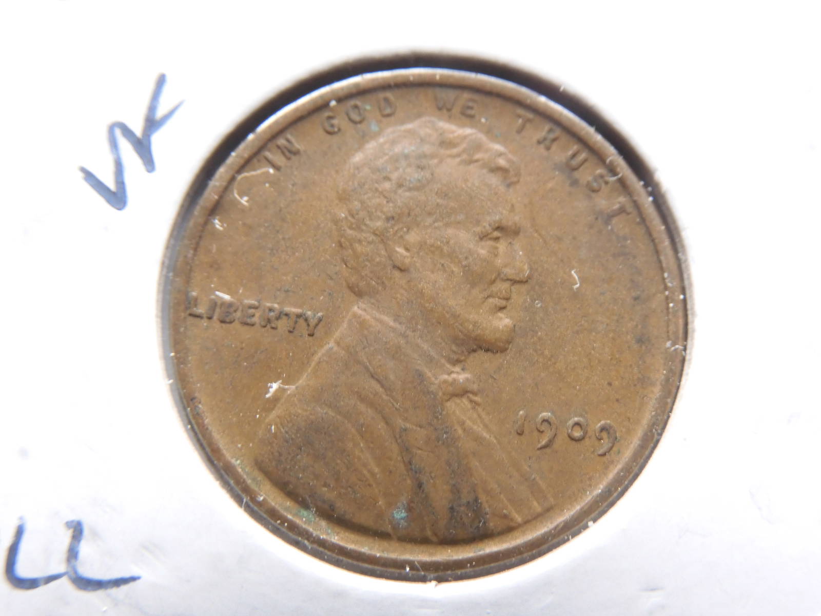 1909-vdb Wheat Penny Auction