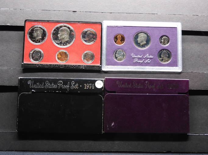 1974 S 1985 S United States Proof Sets With Original Government ...