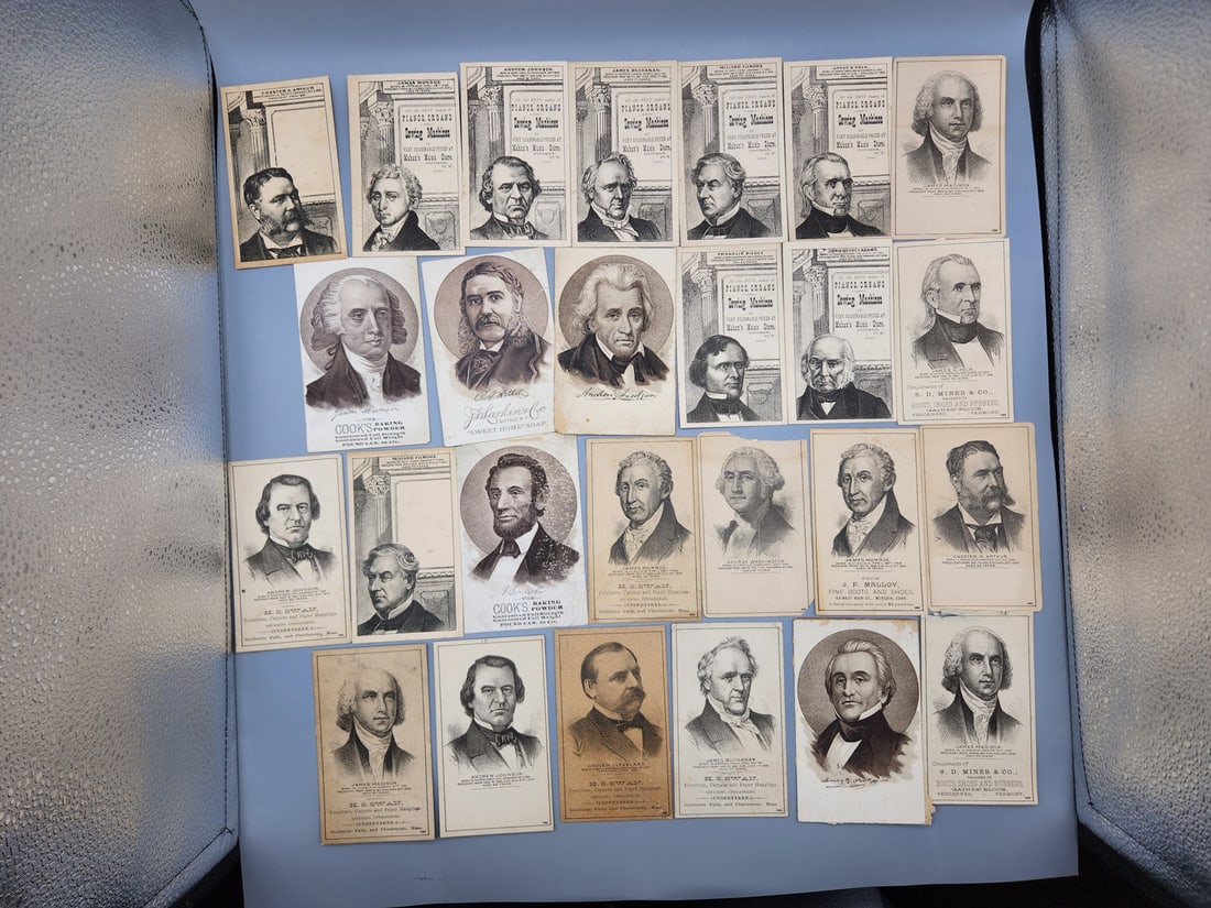 (52) Late 1800's Presidential Trading Cards