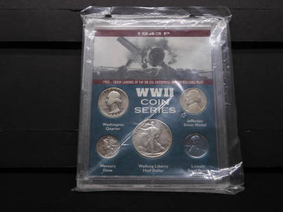 1941-p World War Ii Coin Series Featuring Pearl Harbor - 5 Coins Auction
