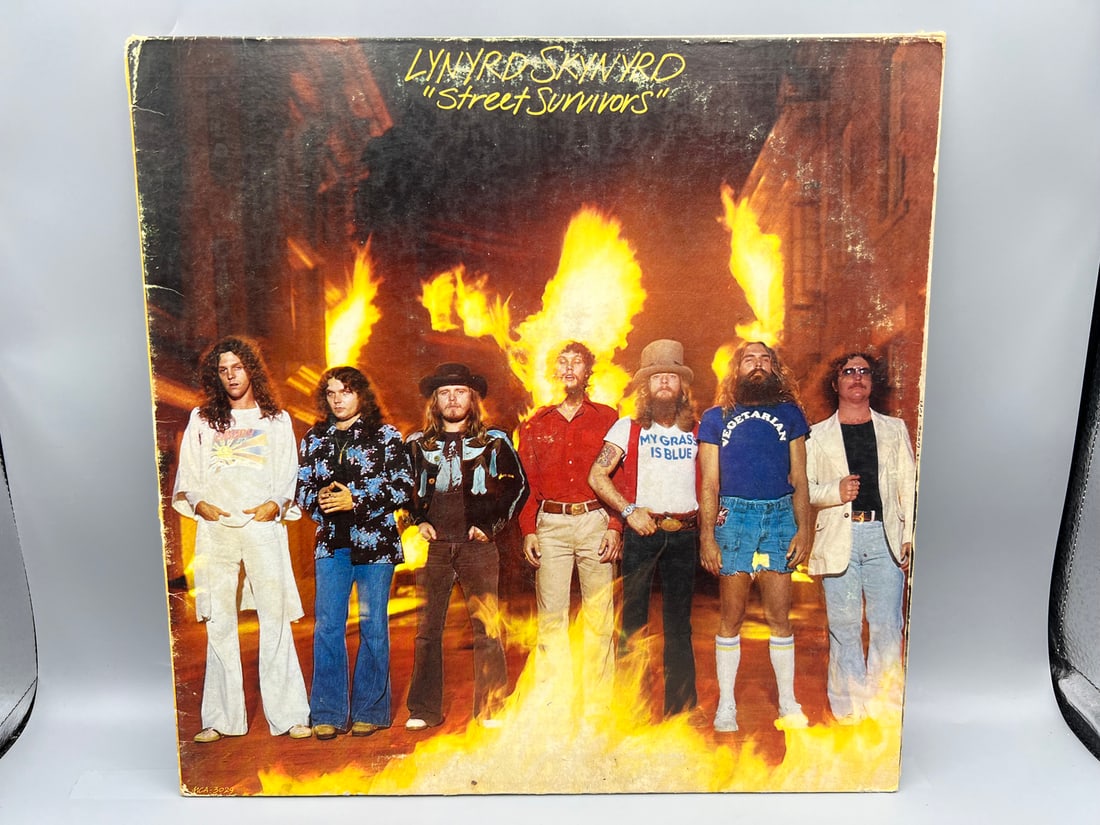 1977 Lynyrd Skynyrd Street Survivors Vinyl Album - Flames On Cover ...