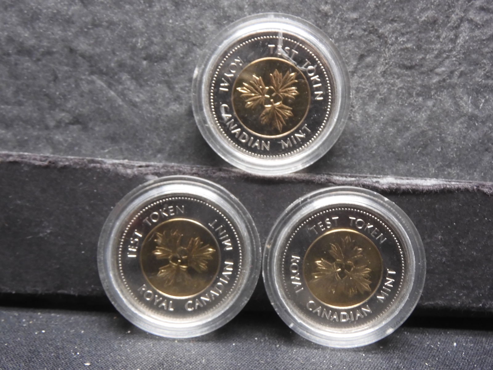 3 $2 Royal Canadian Mint Test Tokens Auction