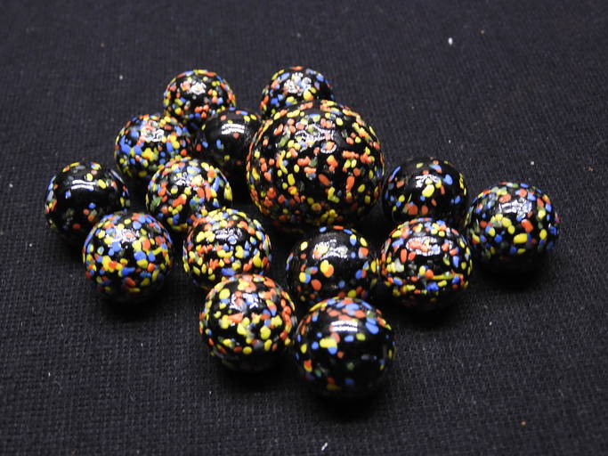 14 Small Speckled Marbles