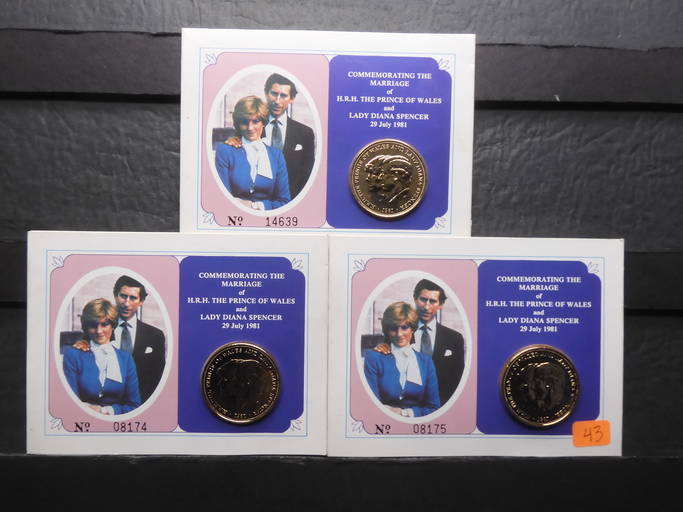 1981 'our Favorite King W/ Princess Diana Medals'