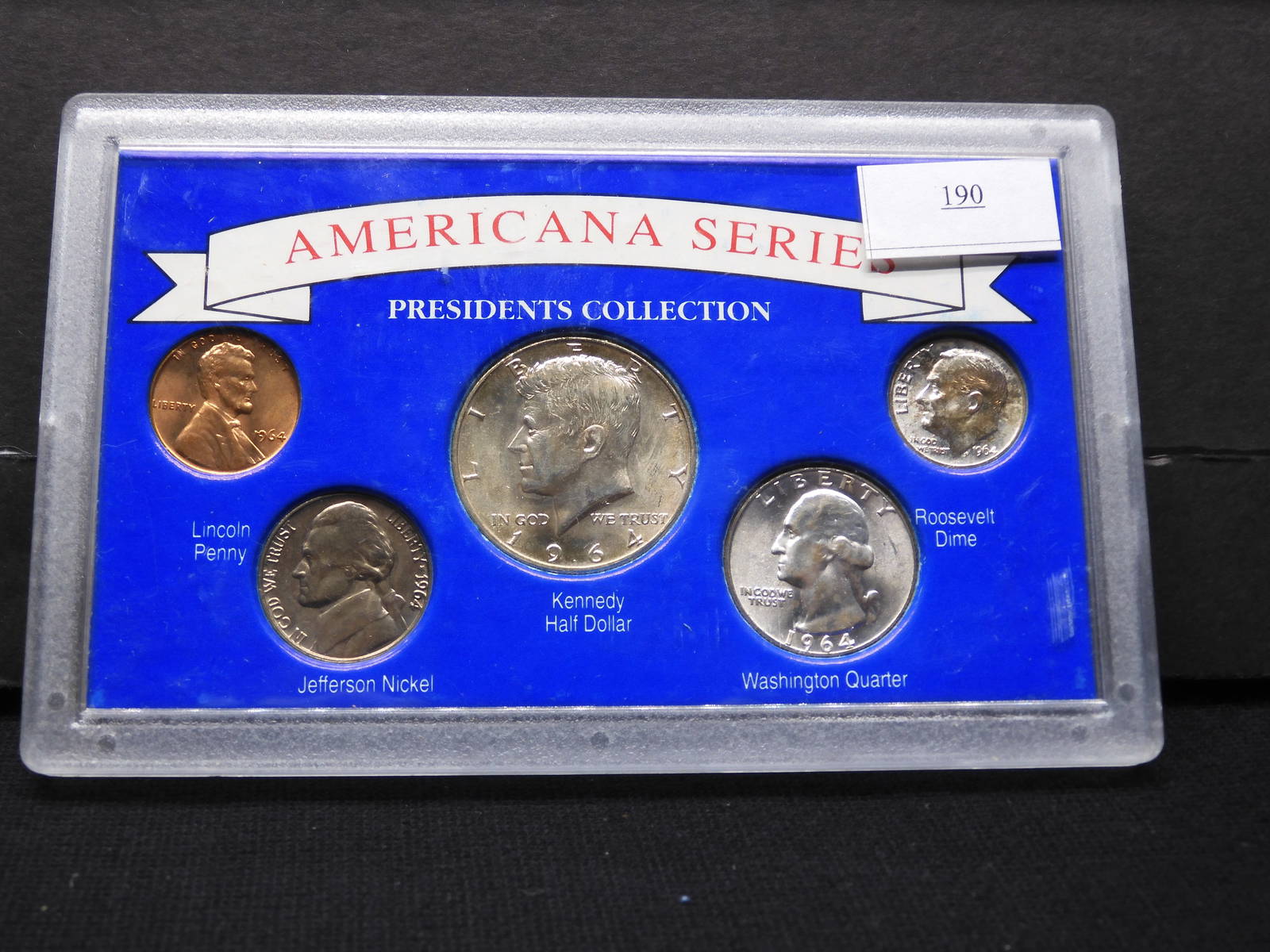 1964 Americana Series - President's Collection - 5 Coins Auction