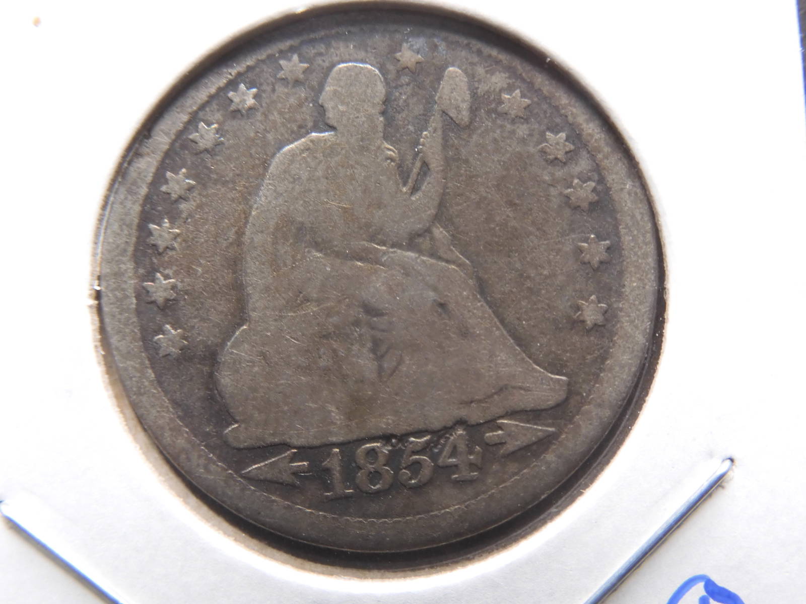 1854 Seated Liberty Quarter Auction