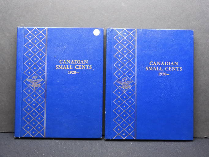 2 Slide Albums Of Canadian Small Cents (1920 1969), Complete From 1938 ...