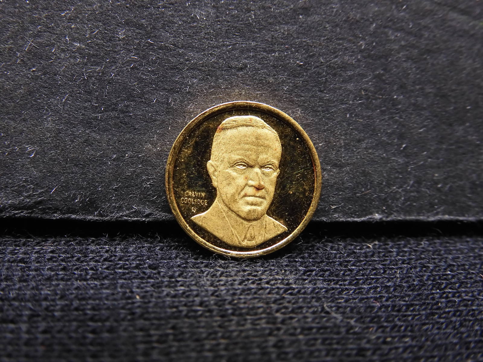 Gold - 27 Grains 24kt Solid Gold Mini Commemorative Coin Auction