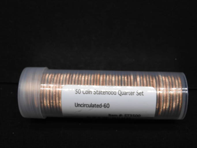 Roll 50 Coin Statehood Quarter Set Unc 60 By Littleton