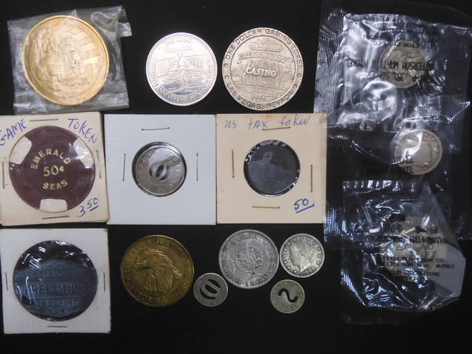Eclectic Mix Of Early Tokens/medals