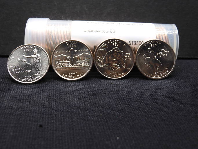 Roll Of 50 Statehood Quarter Set Packaged By Littleton