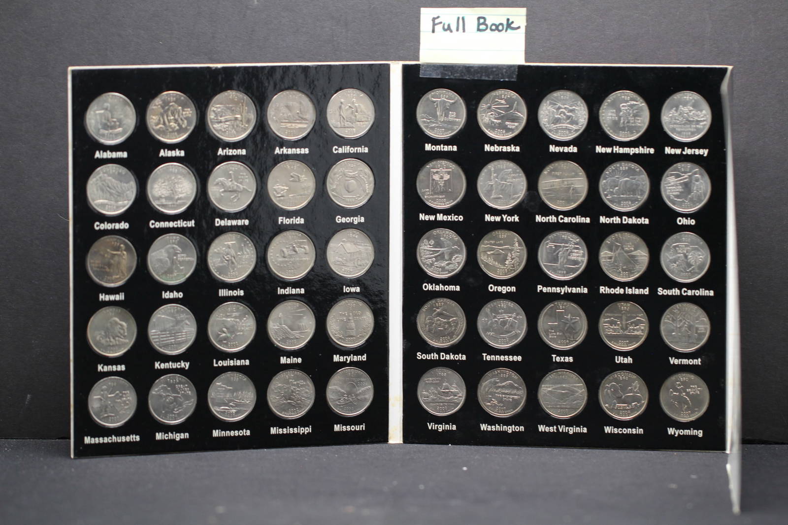 50 States Quarter Collection Full Book Auction