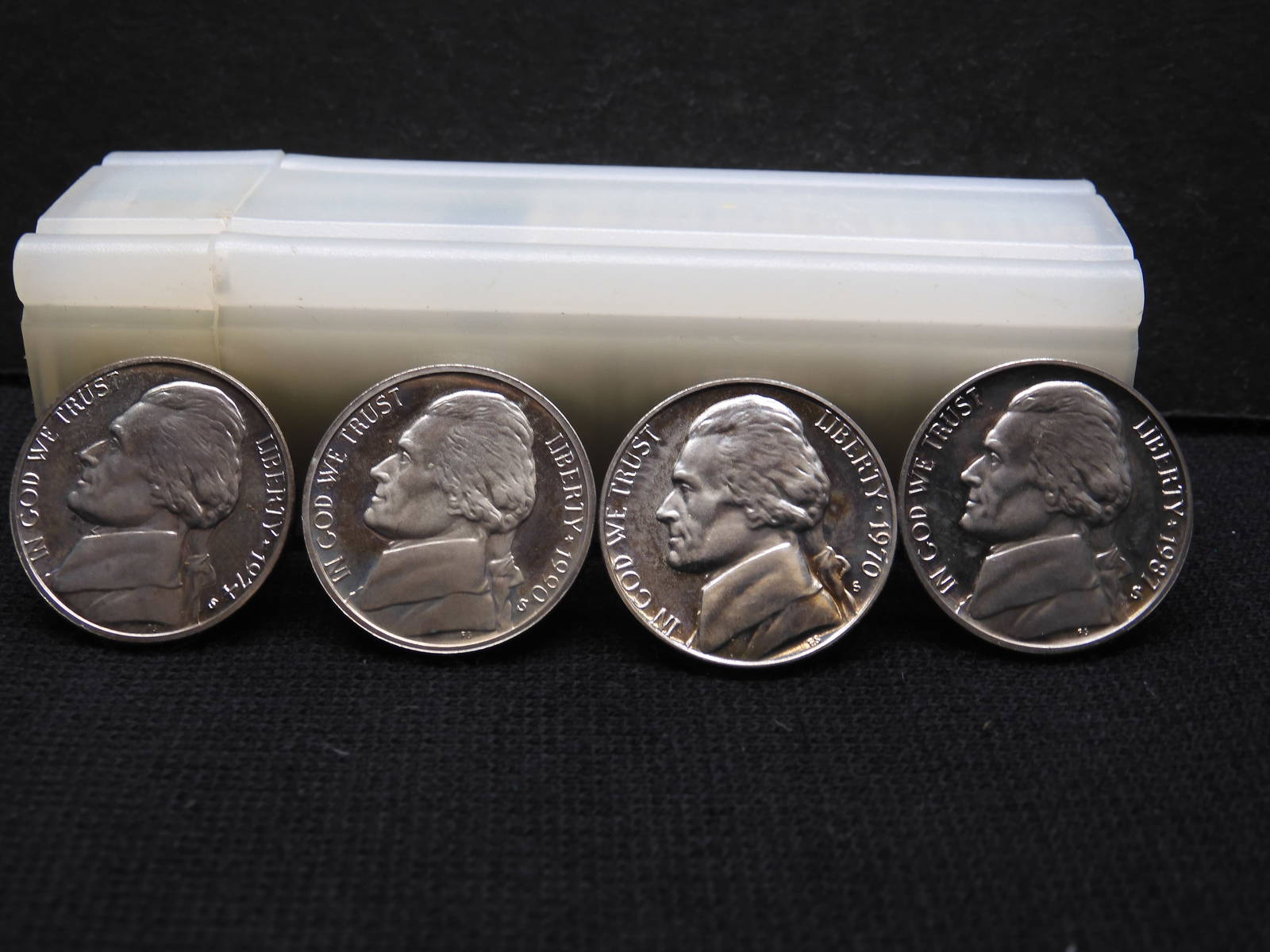 Roll Of 40 Proof Mixed Date Jefferson Nickels. Auction