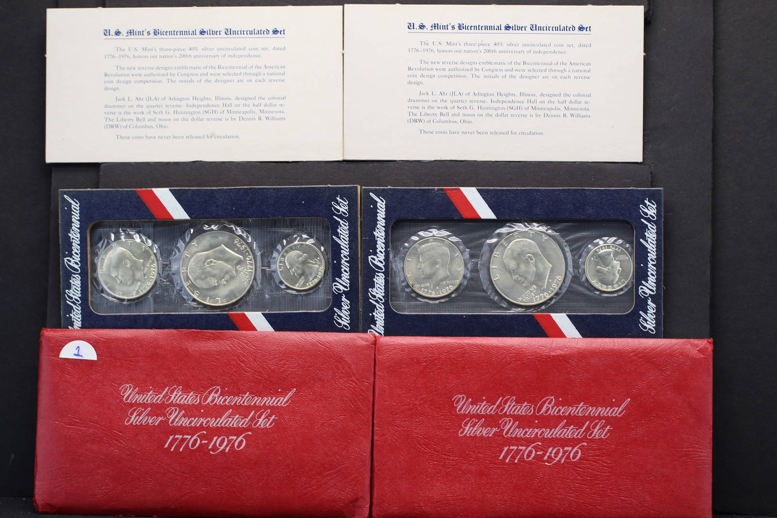 (2) 1976 Bicentennial Coin Sets (silver) Auction