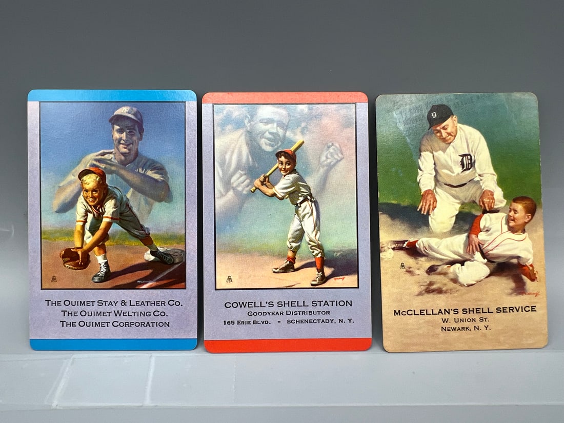 Lot Of (3) 1953 Brown & Bigelow Playing Cards W/ Lou Gehrig, Babe Ruth ...