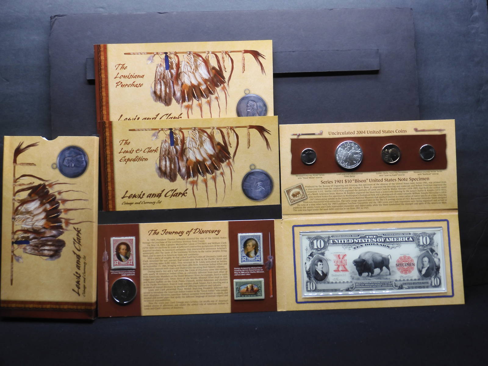 2004 P Lewis And Clark Coin And Currency Set. The Commemorative $1 Is ...