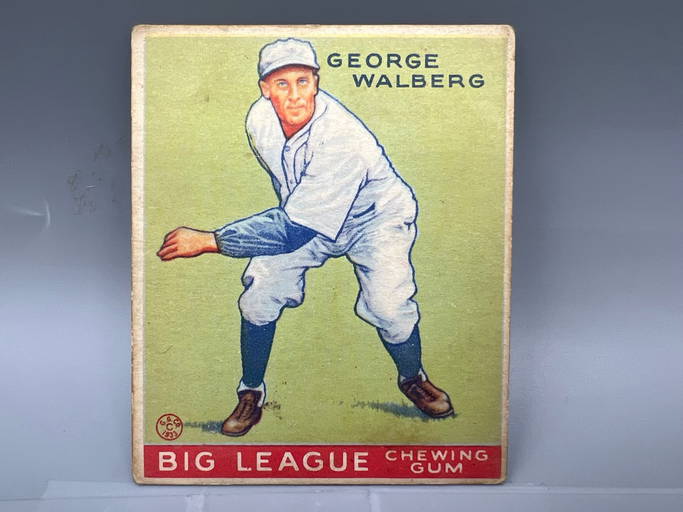 1933 Goudey #145 George Walberg / Athletics