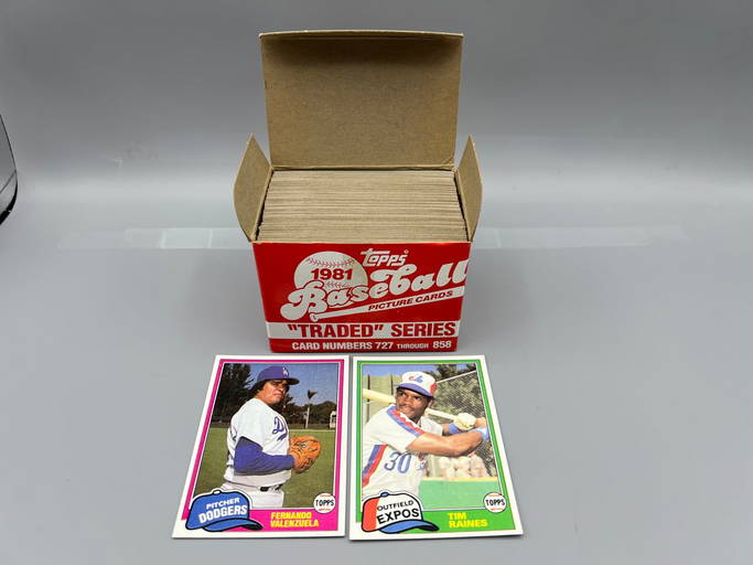 1981 Topps Traded Baseball Complete Set Rcs Of Fernando Valenzuela, Tim ...