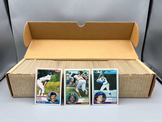 1983 Topps Baseball Complete Set W/ Wade Boggs Rc, Tony Gwynn Rc ...