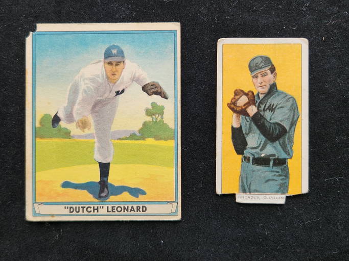 1909 11 T206 Bob Rhoades And 1941 Play Ball Dutch Leonard #24