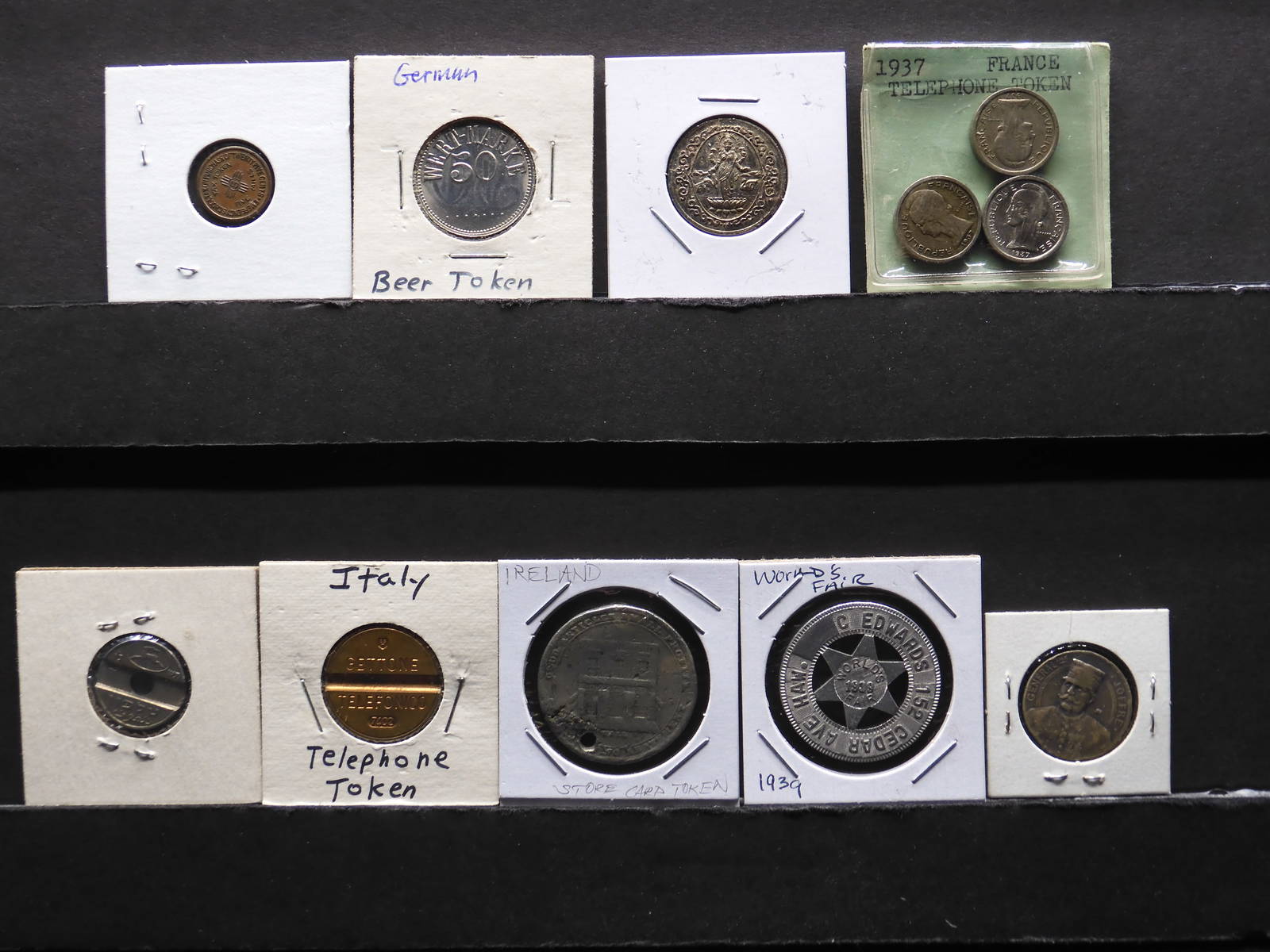 11 Assorted World Tokens- Includes Rare General Joffre Medal Auction