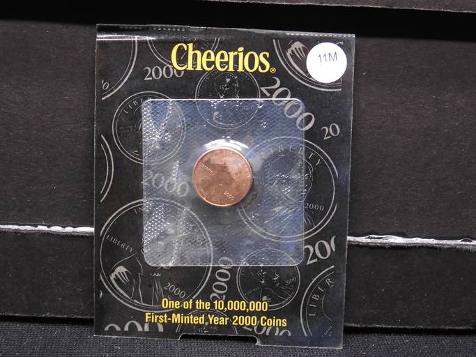 Cheerios 2000 Lincoln Cent Uncirculated Millennium Penny Issued By The ...