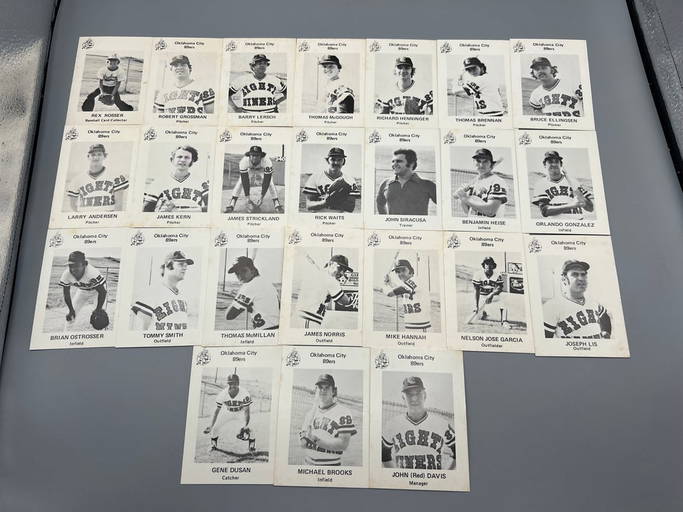 1975 Oklahoma 89ers Minor League Baseball Team Issued Set Some Mlbers