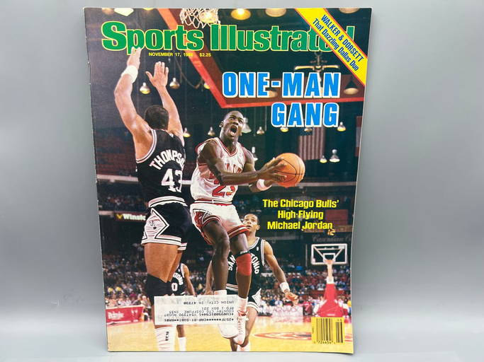 1986 Sports Illustrated One Man Gang Magazine W/ Michael Jordan Cover