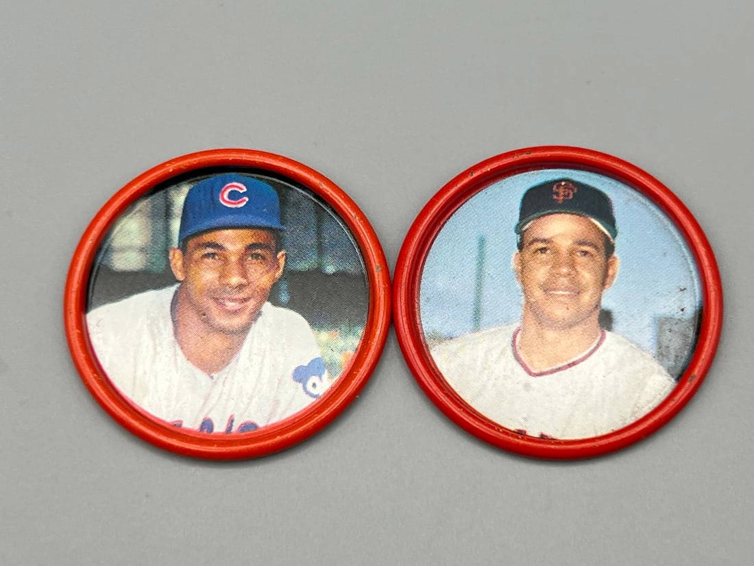 1963 Salada Coins Billy Williams All Star #30 & Juan Marichal #5 Auction