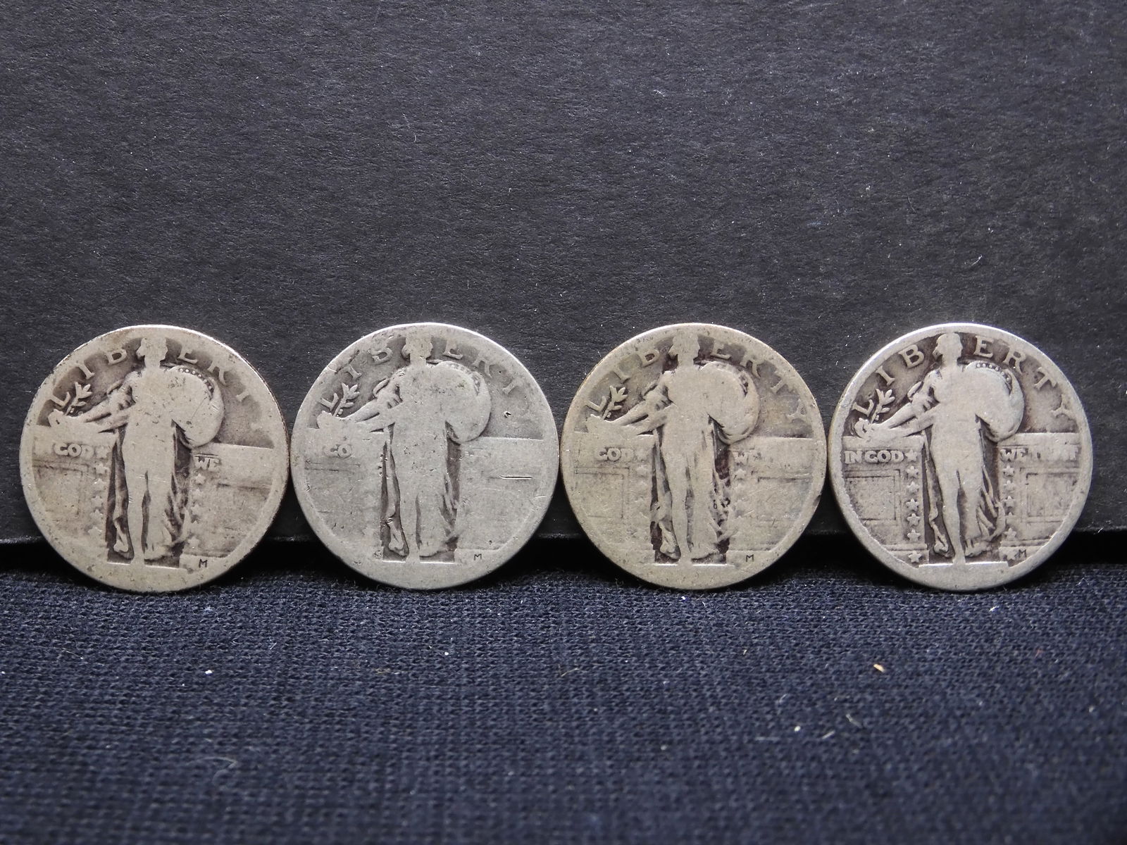 4 Dateless Standing Liberty Quarters Auction