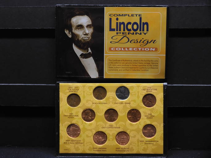 Complete Lincoln Penny Design Collection 11 Coins