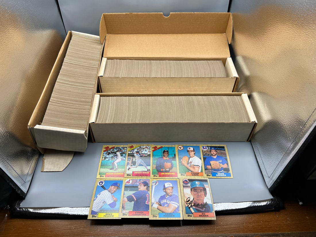 Lot Of (3) Boxes Of 1987 Topps Baseball Cards Auction
