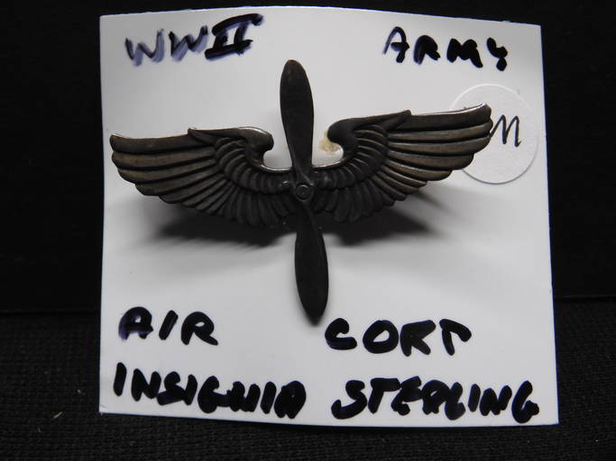 Sterling Silver Wwii Army Air Corps Insignia