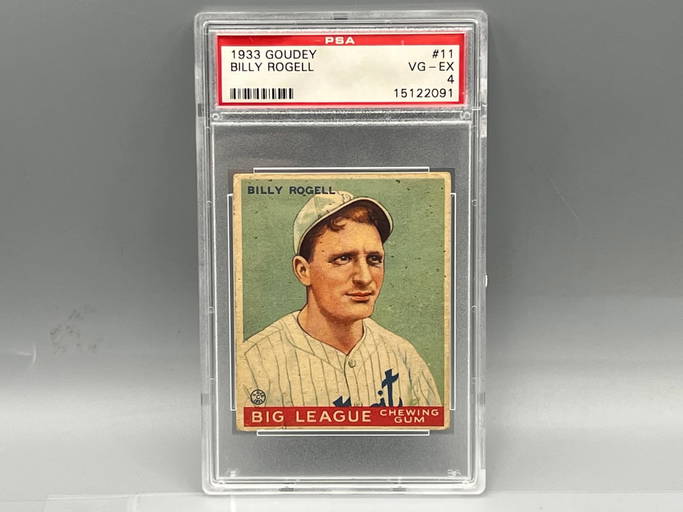 1933 Goudey Billy Rogell #11 Psa Vg Ex 4