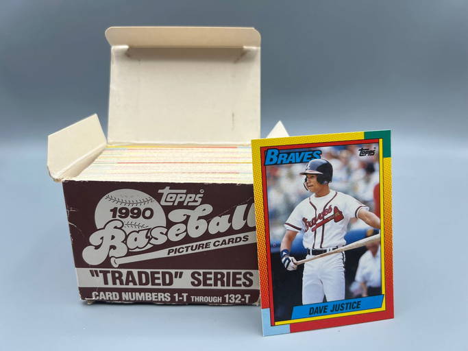 1990 Topps Traded Baseball Complete Set W  David Justice Rc