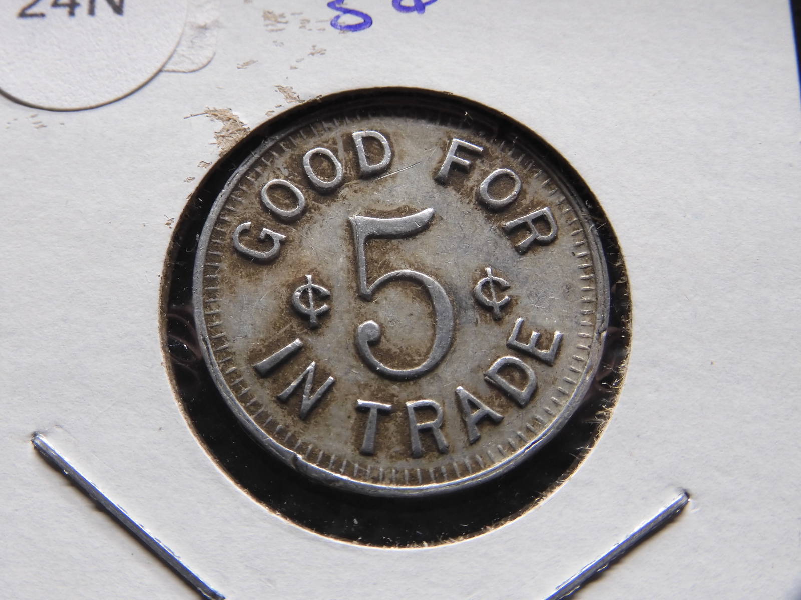 5 Cent Good For Token: Wright-patterson Afb Nco Auction