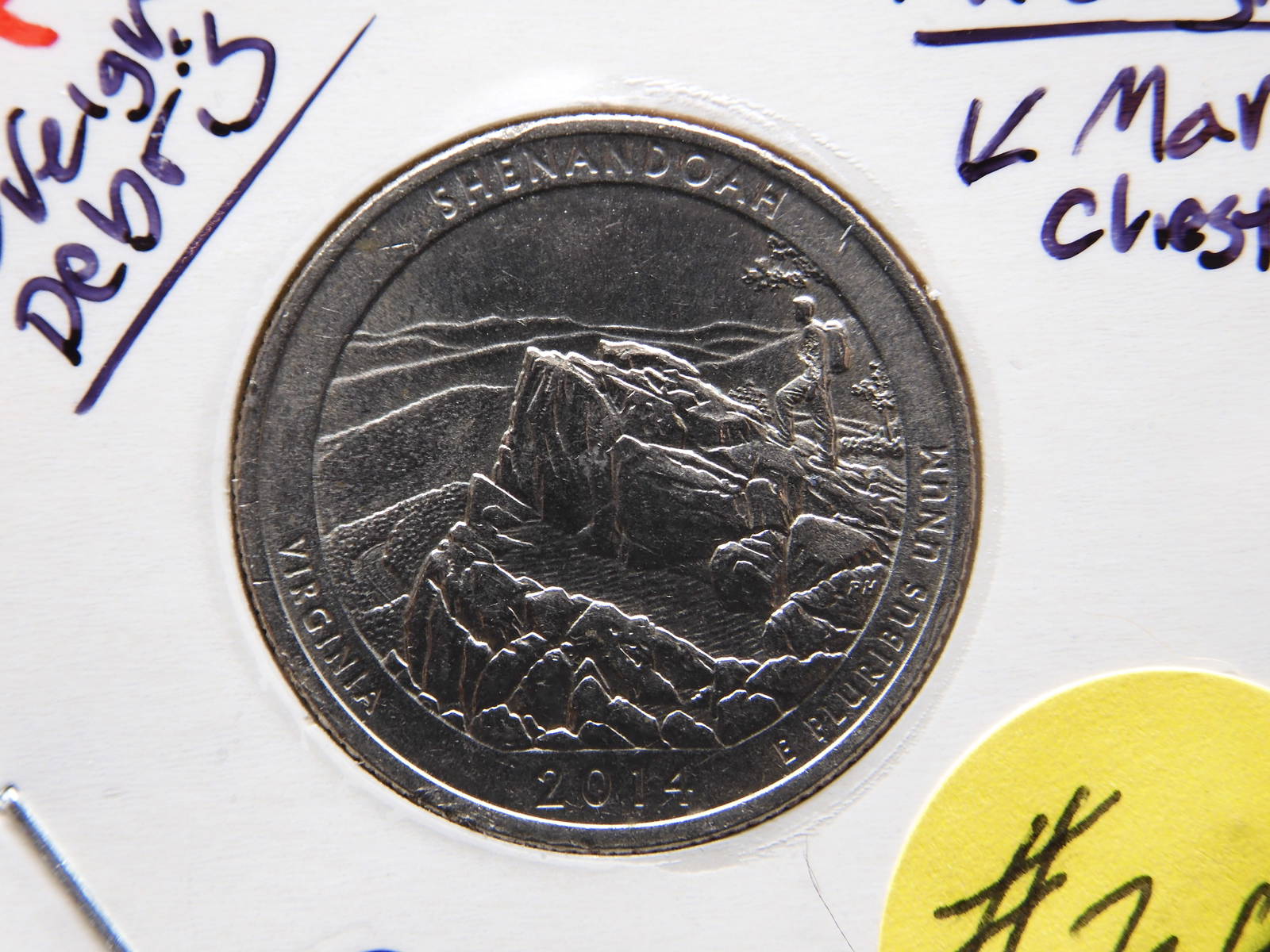 2014 D Virginia State Quarter-errors Struck Through And Debris Obverse ...