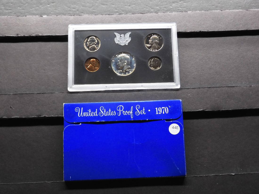 1970-s U.s. Mint Proof Set- Includes 1970-s 40% Silver Kennedy Half ...