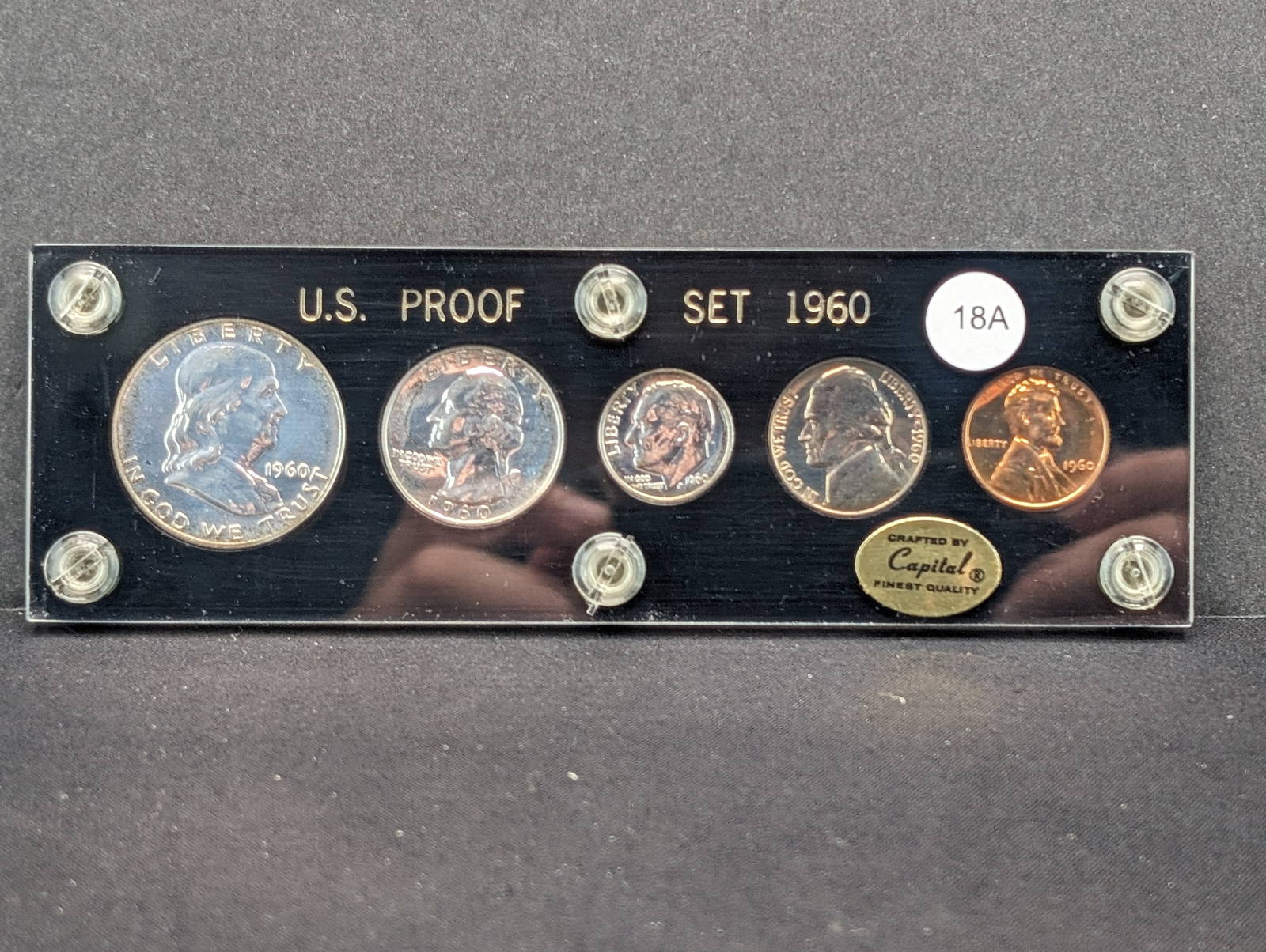 1960 Us Proof Set In Black Capitol Holder. In The 60s, Collectors ...
